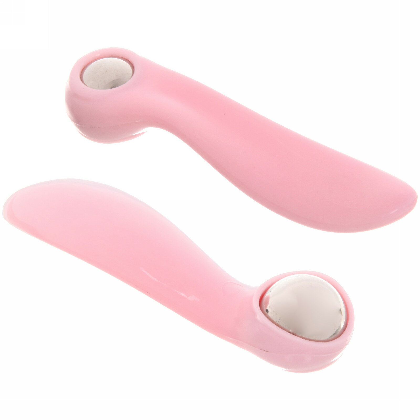 Косметический массажер КНР "Beauty House", магнитный ролик для зон лица, шеи и декольте, розовый, 11х3 см