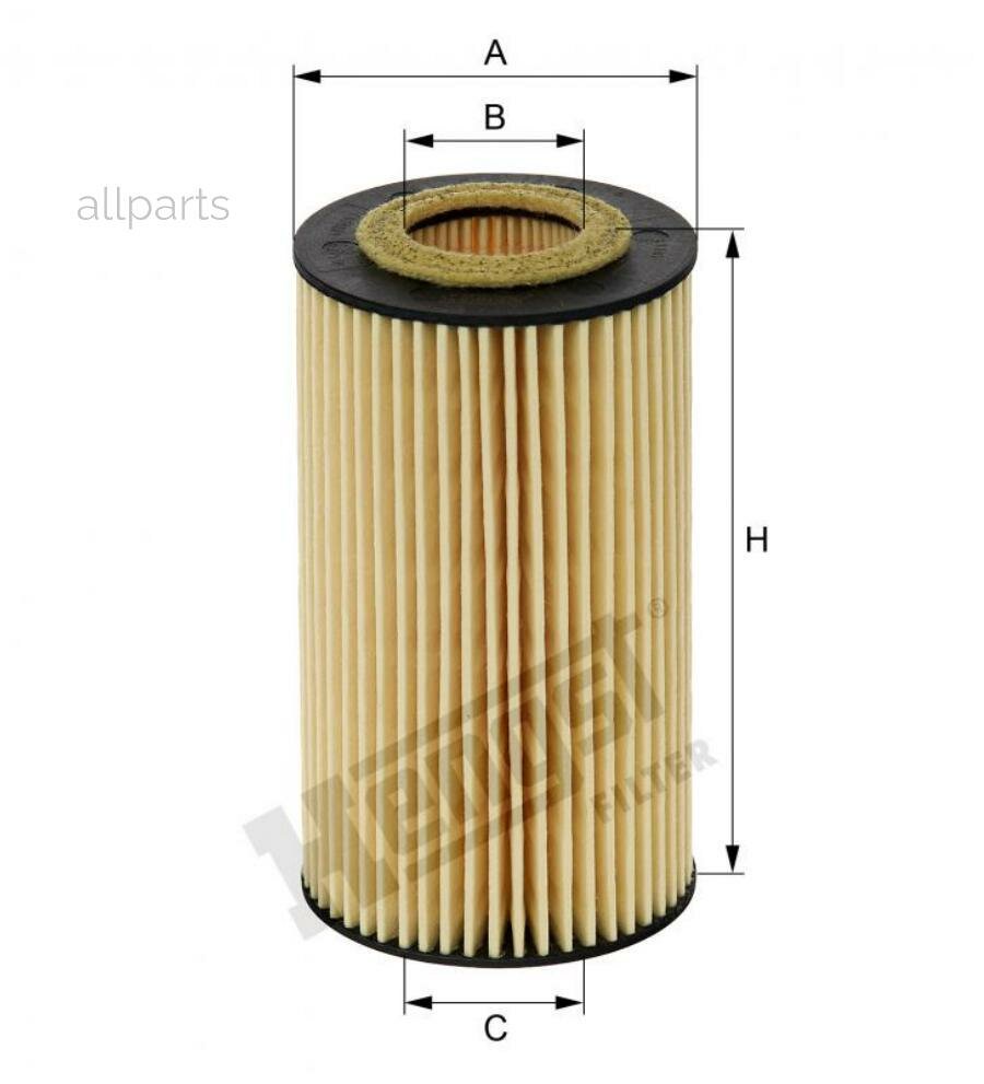 HENGST FILTER E11HD204 Фильтр масл. MERCEDES W212/SPRINTER 2.2D