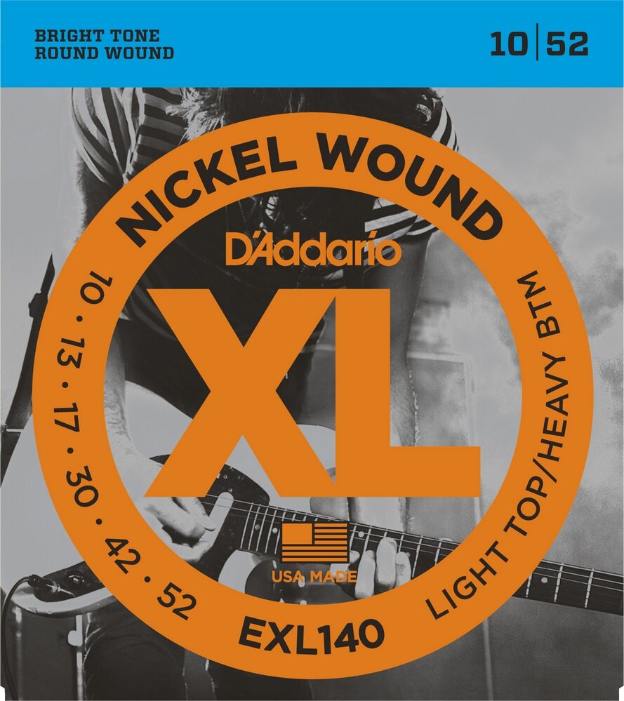 Струны для электрогитары D'Addario 10-52 XL Nickel Wound EXL140