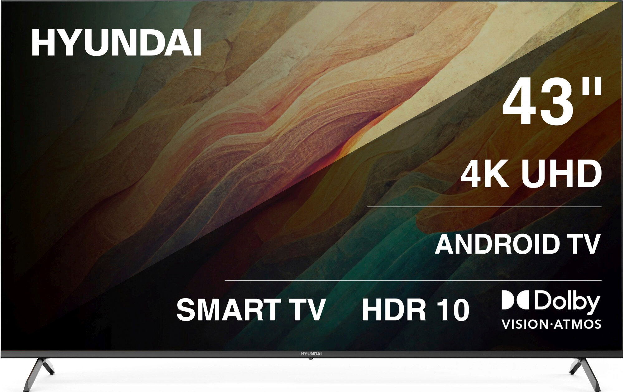 Телевизор Hyundai 43" H-LED43BU7009, черный