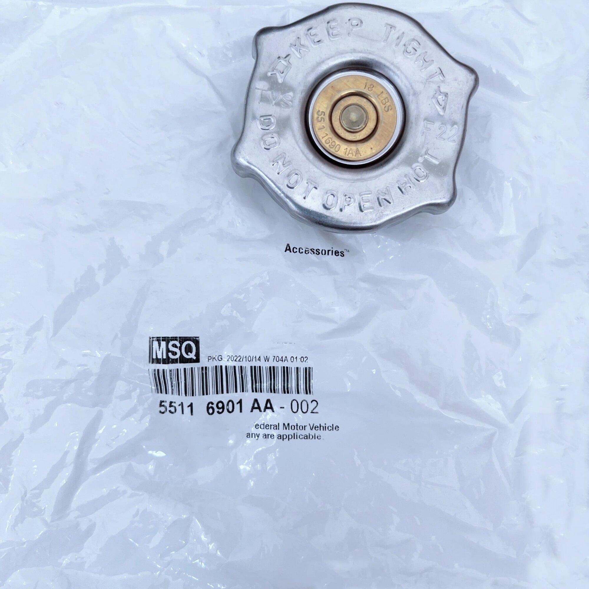 Оригинальная крышка радиатора 18 фунтов, 55116901AA, 52028974AA, подходит для: Jeep Wrangler, Grand Cherokee, Dodge Journey, компас, Dodge Made in USA