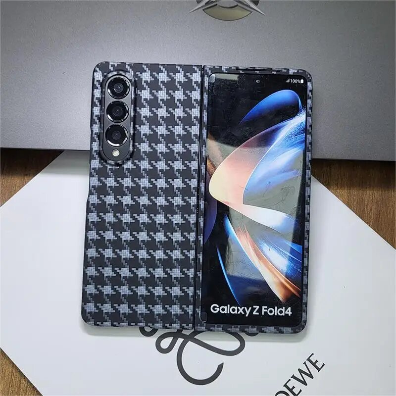 Чехол из углеродного волокна YTF-карбон для Samsung Galaxy Z Fold 6, чехол из арамидного волокна, ультратонкий чехол для телефона Z Fold 5, защищающий от падения