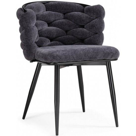Стул обеденный Woodville на металлокаркасе Rendi gray-blue / black