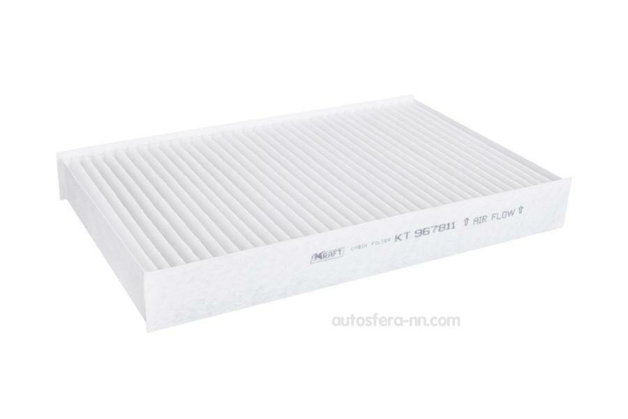 KRAFT KT967811 Фильтр салонный Citroen С2 (03-10), СЗ (09-), С4 (04-) / Peugeot 1007 (05-), 307 (01-), 303 (07-)