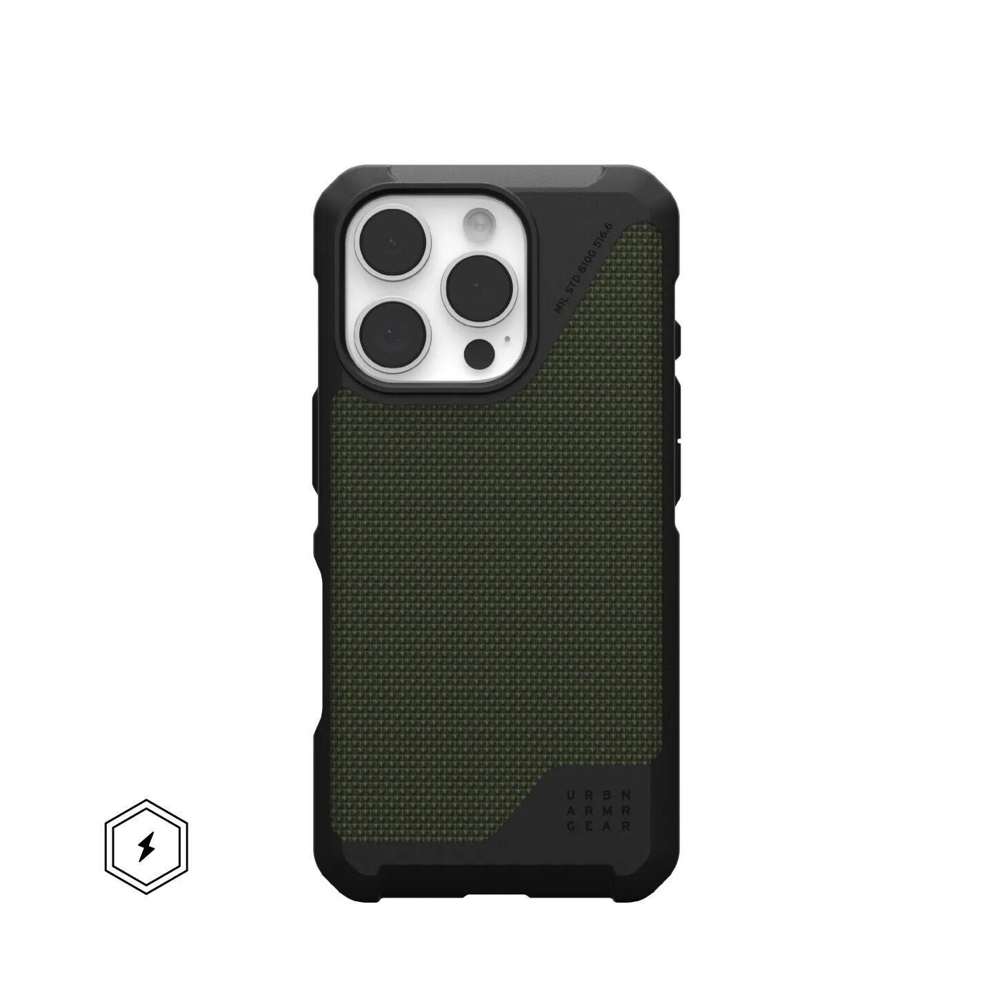 Чехол с поддержкой MAGSAFE Uag Metropolis LT ткань Kevlar для iPhone 16 Pro 6.3", цвет оливковый (Kevlar Olive)