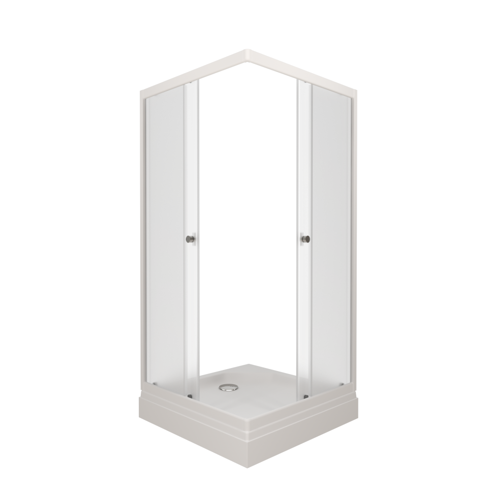 Душевое ограждение Вельвет-К 90*90 А (низкий поддон, квадрат)