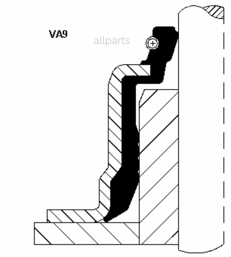 CORTECO 49472021 Колпачок маслосъемный [6x10/22x19] VA09 FKM CITROEN JUMPER II 3.0HDi 06- / FIAT DUCATO 2.3JTD/2.3D/3.0D 01-