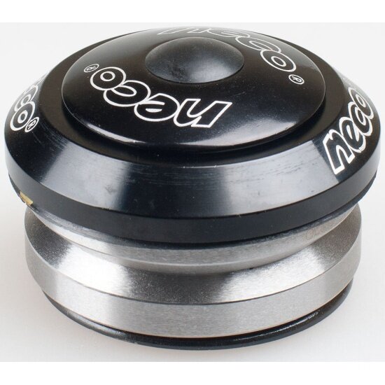 Рулевой набор Neco 6-190377 H52 1-1/8" IS42/28.6 IS42/30 интегрированный безрезьбовой, картридж подш(OD41.8x45°x45) чашки сталь, черный