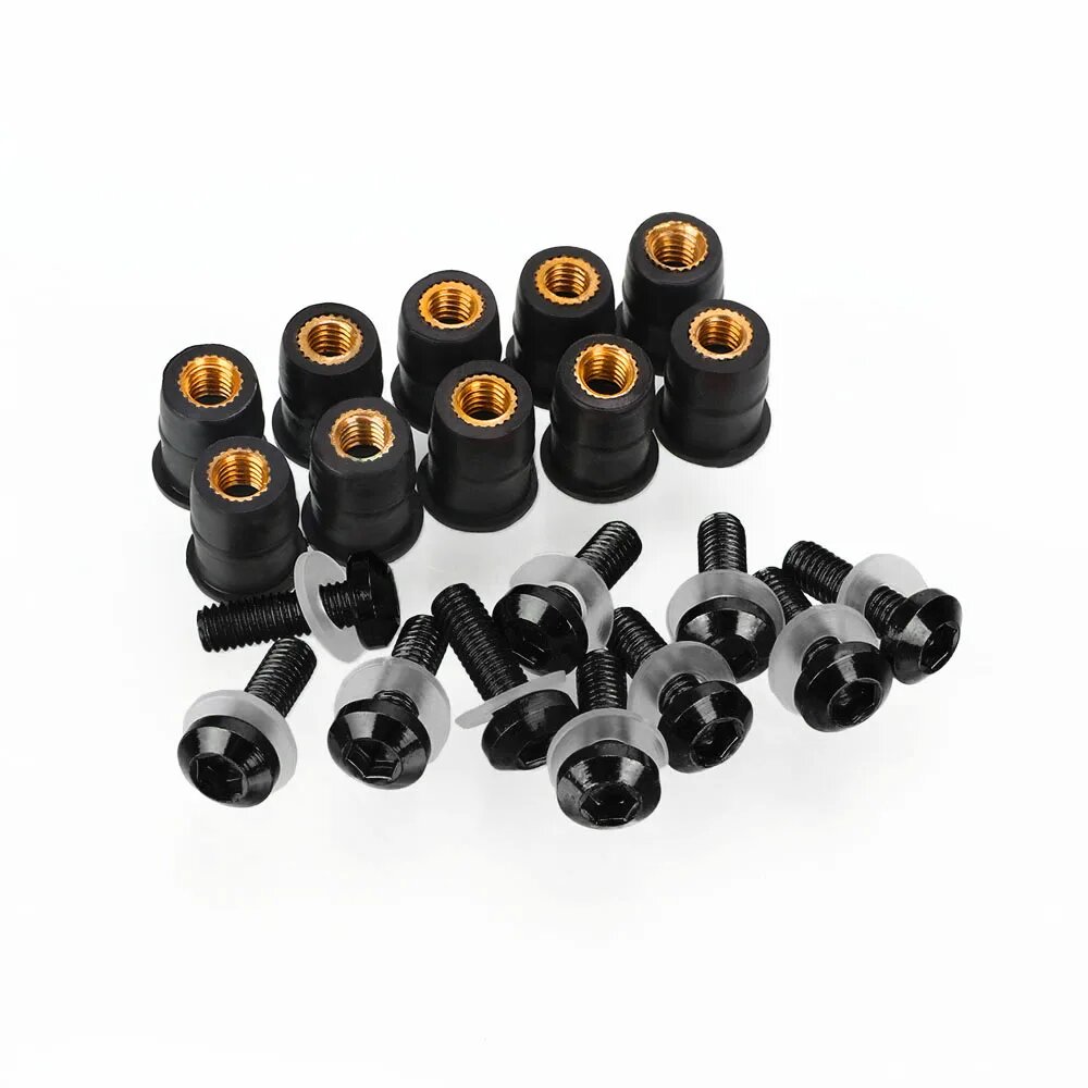 Для Yamaha FZ1 FZS1000 Fazer FZ6R FZ6 FZ8-N S Fazer8 FZ16 FJR 1300 TDM 900 TRACER 900 FJ-09 Болты для лобового стекла Винты