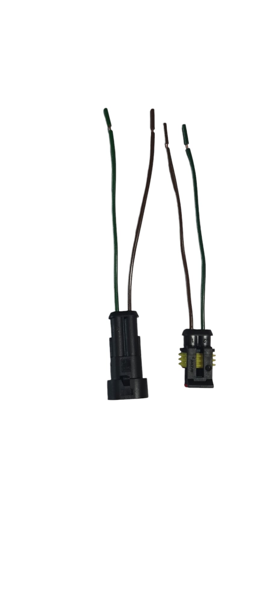 Колодка соедин. 2-х конт. 1,5мм гнездо+штырь герм. IP66/67 (комплект, в сборе с проводом 0,50мм кв.) арт.7021-10/20СБ