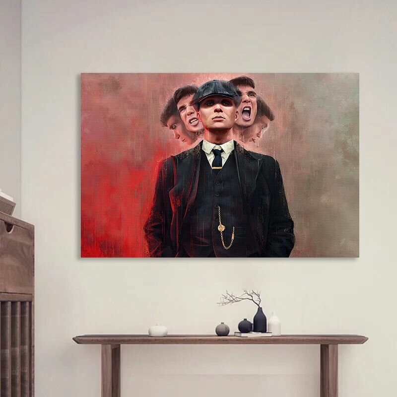 Картина ВсеКартины. Тут "Острые козырьки, Томас Шелби", поп-арт, холст, дерево, 40x60 см