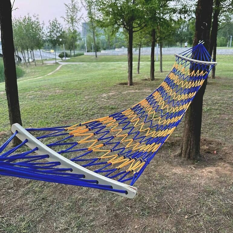 Кемпинг для отдыха на открытом воздухе 2.3 гамак для отдыха на природе, качели в форме сетки с деревянными палками
