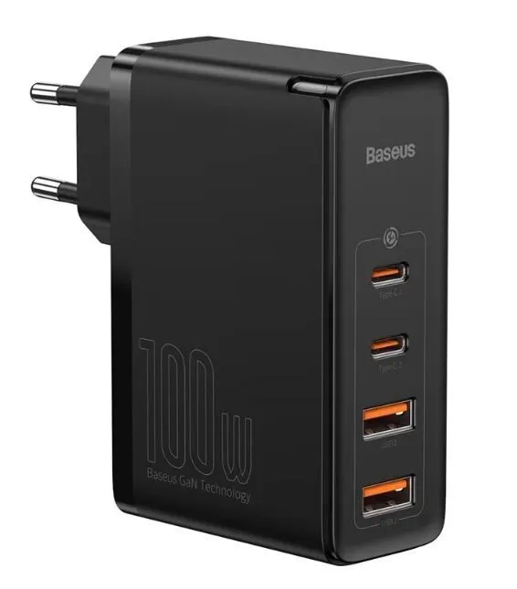 Сетевое зарядное устройство Baseus GaN2 Pro Quick Charger 2C+2U 100W EU (CCGAN2P-L01) черный