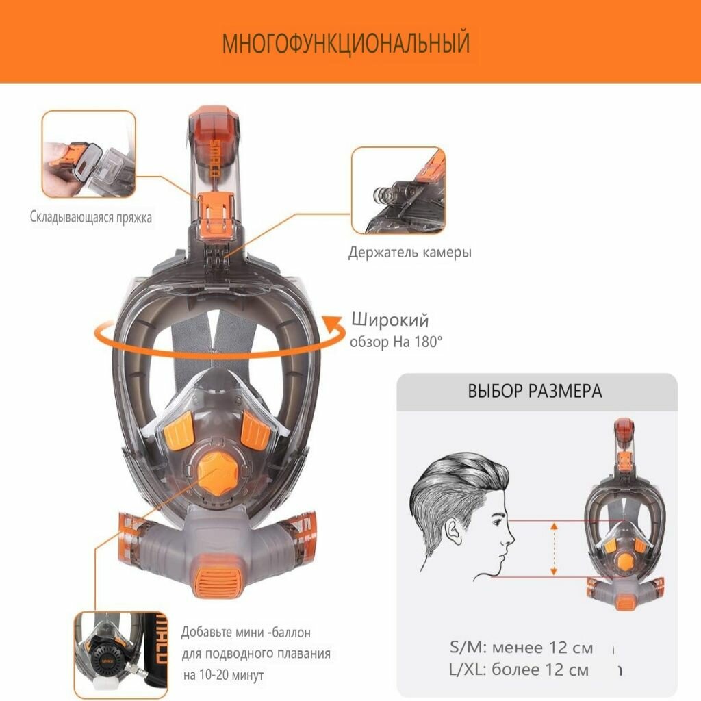 Маска для снорклинга — фото 1