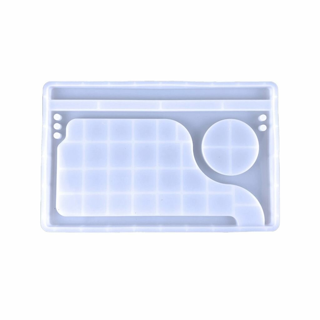 Силиконовая форма для хранения косметического лотка 8140-прозрачная-1