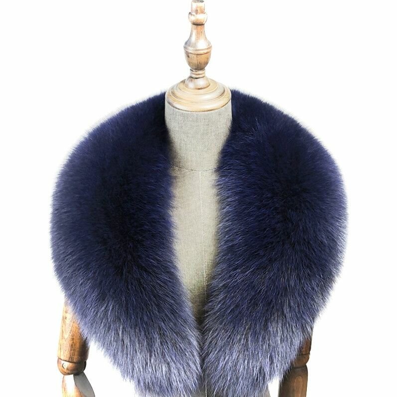 Горжетка меховая на капюшоне Белый воротник меховой съемный женский