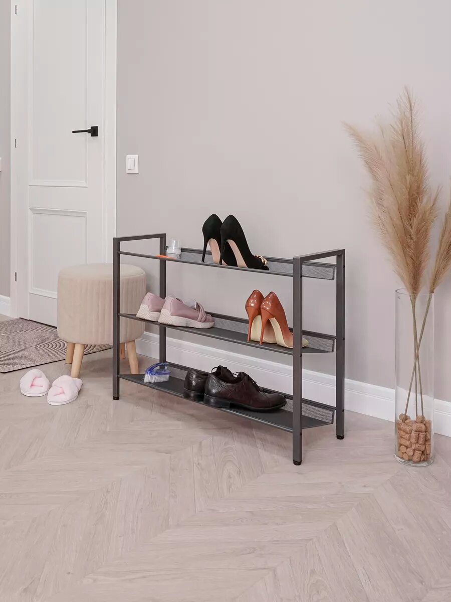 Металлическая обувница лофт в прихожую