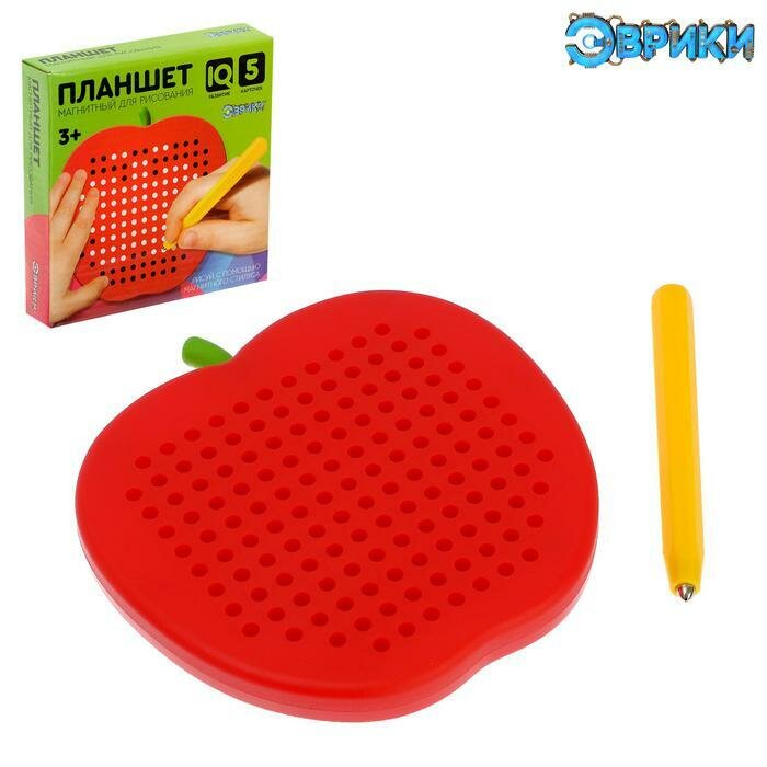 Магнитный планшет Эврики Яблоко маленькое, 142 отверстий (4445201)
