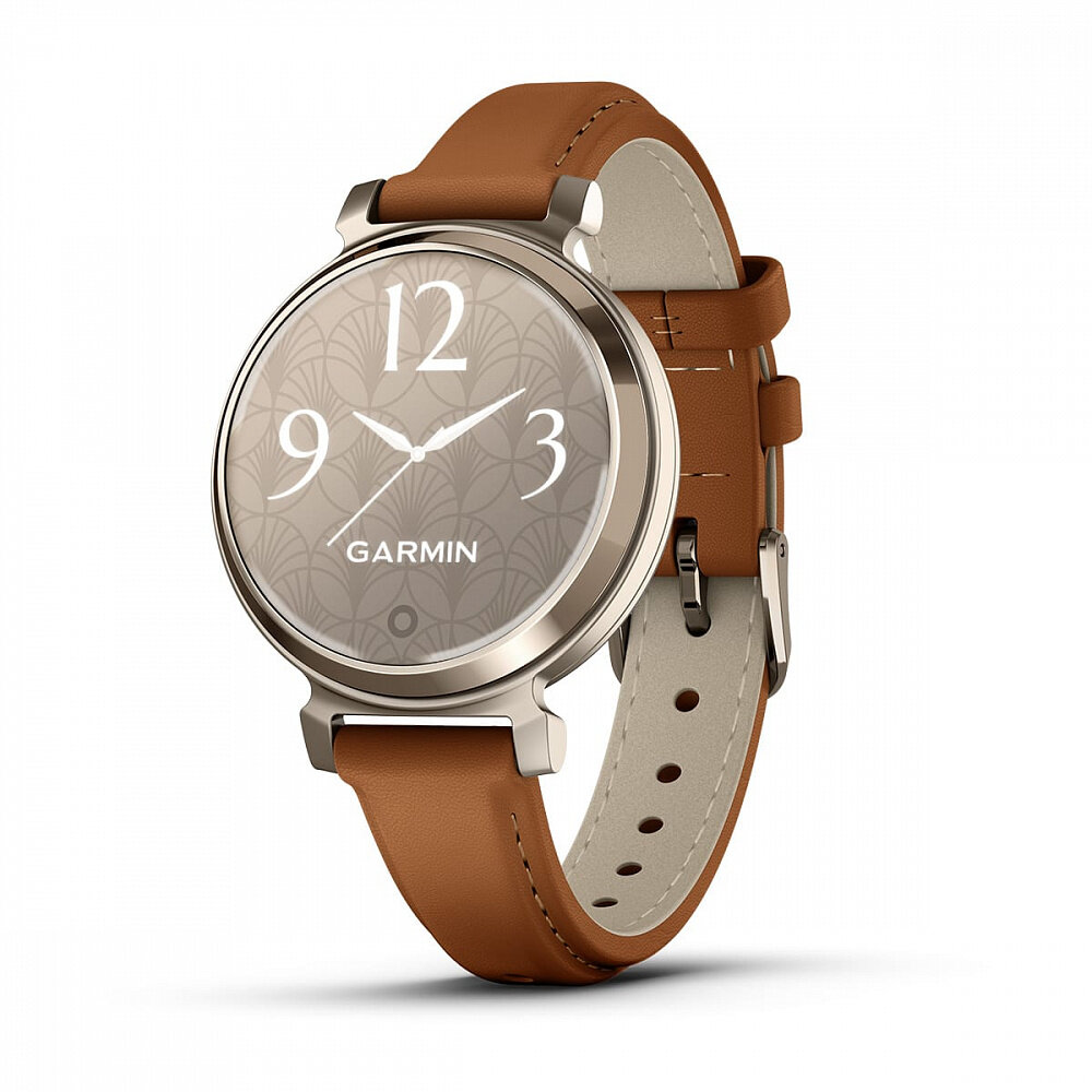 Часы Garmin Lily 2 Classic Cream Gold with Tan Leather Band Европа (010-02839-02)