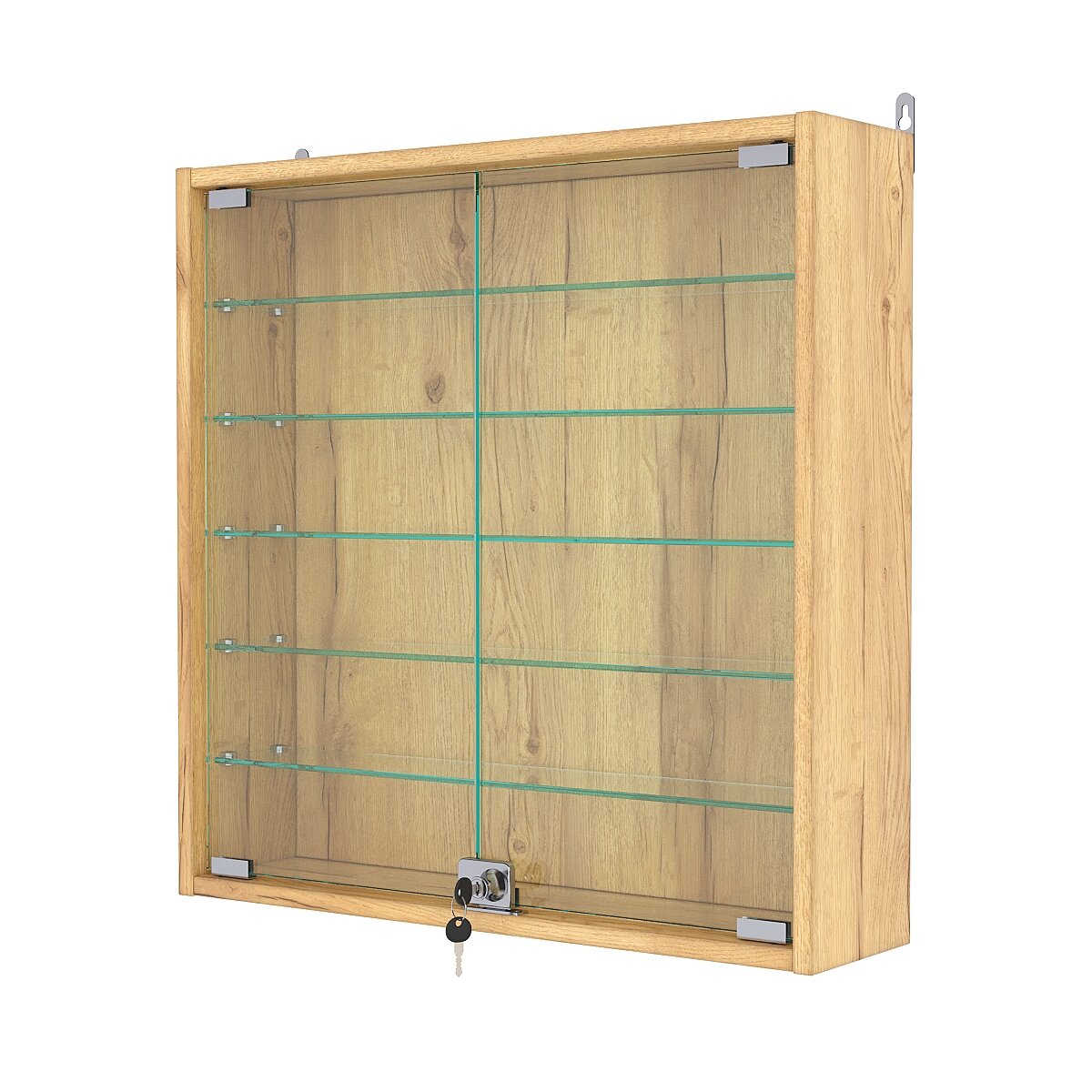 Витрина настенная №1-5А, Дуб Золотистый. Производитель товара - компания Westcom.