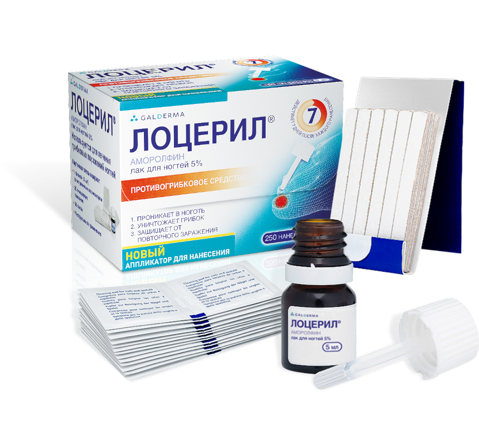 Лоцерил, лак 5%, 5 мл