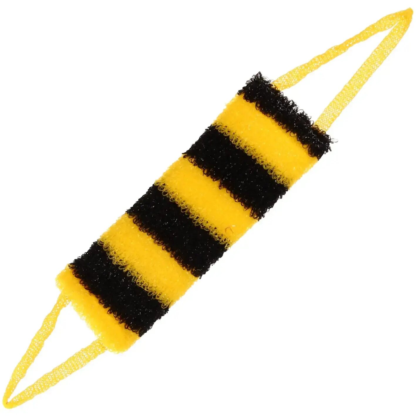 Мочалка для тела полипропиленовая «Билайн», 42х12см, жёсткая текстура, удобные петли