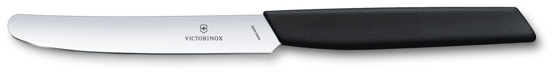 Нож кухонный Victorinox Swiss Modern (6.9003.11) стальной столовый лезв.110мм прямая заточка черный