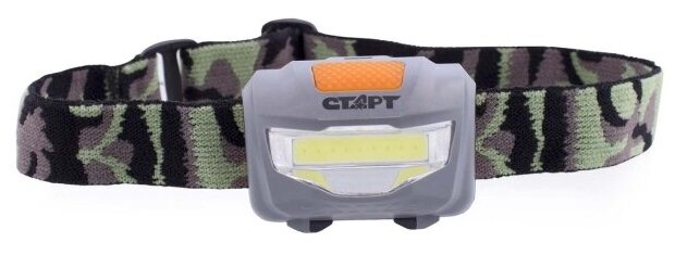 Налобный фонарь старт, LOE 203, светодиодный, серый