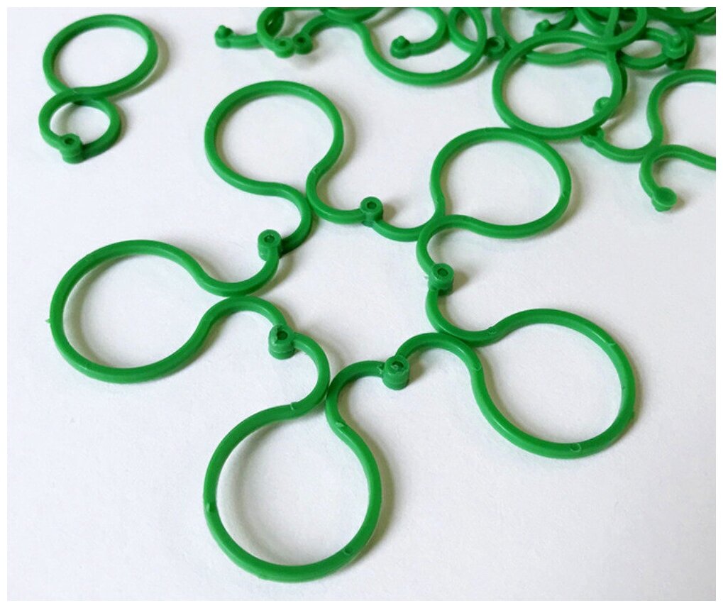 Держатель для растений / держатель для комнатных цветов/ держатель для садовых растений/ клипсы для подвязки растений/ 5.9 см / 50 шт