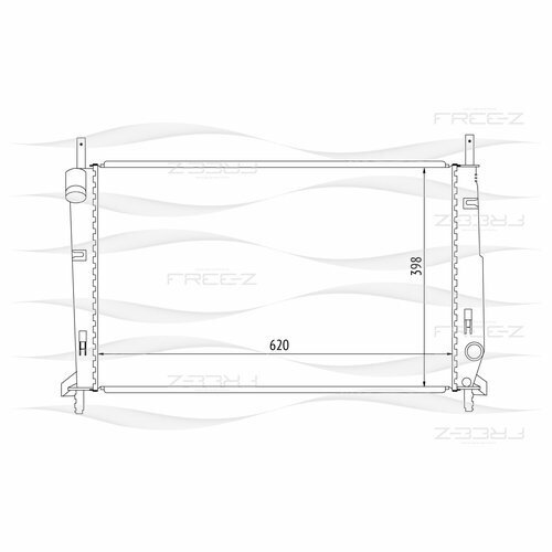 Радиатор двигателя FREE-Z KK0150