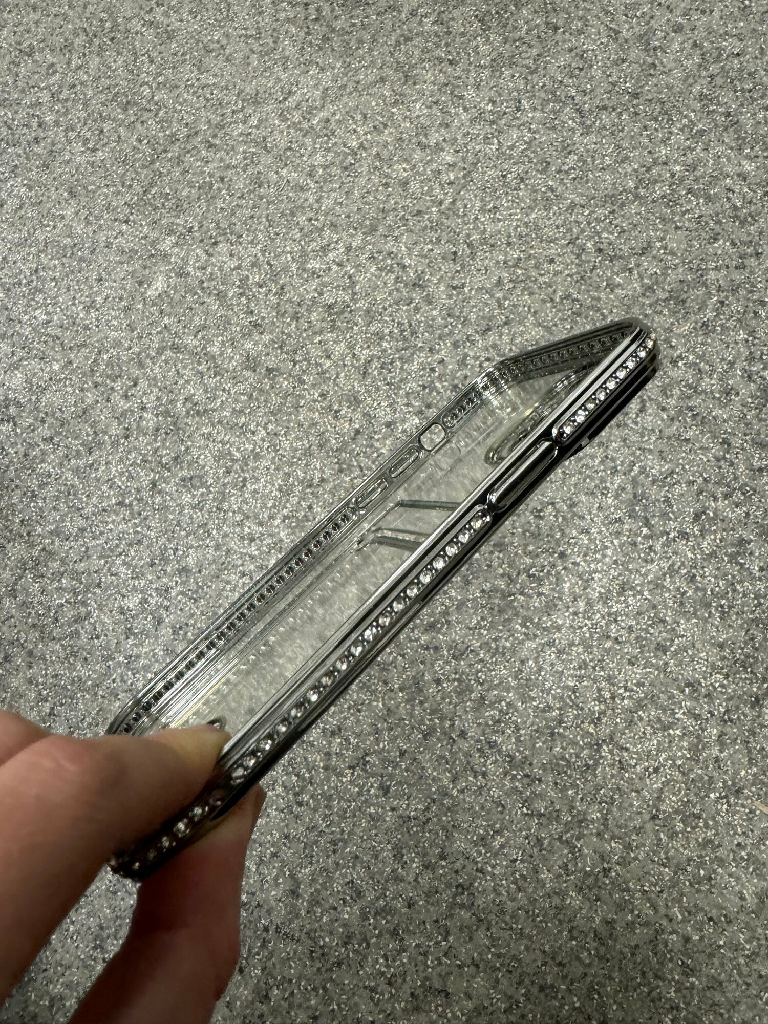 Чехол панель накладка бампер MyPads Card на iPhone 12 Pro Max тонкая силиконовая крышка с защитой задней камеры со стразами и отделением для банк к.