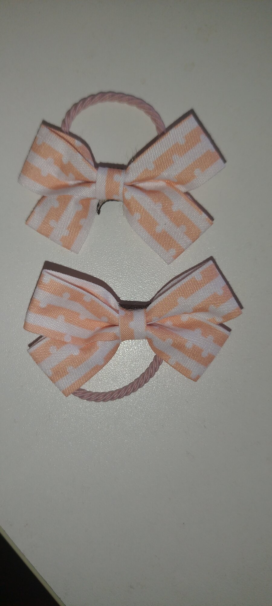 Бантики для девочки пара розовые