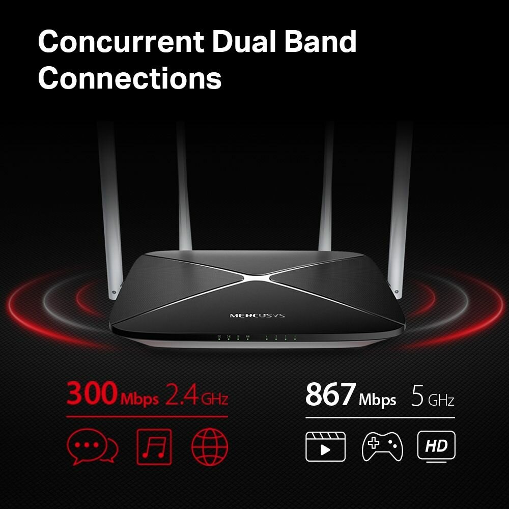 Wi-Fi Роутер Mercusys AC12 — фото 1