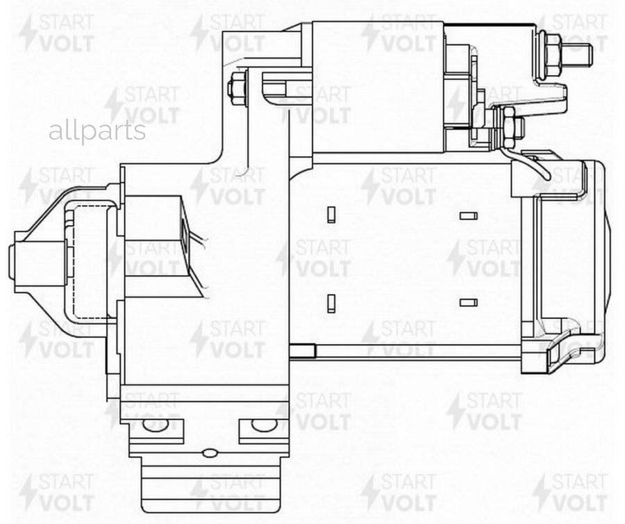 STARTVOLT LST 2615 Стартер для а/м BMW X3 F25 (14-)/5 F10 (14-)/3 F30 (15-) 2.0D 1,7кВт STARTVOLT LSt 2615