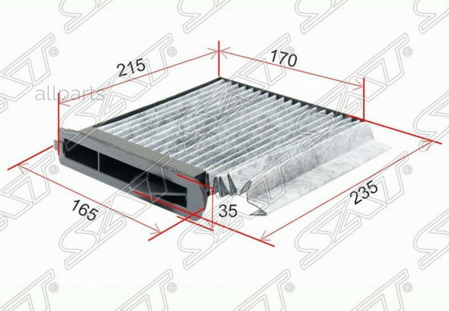 SAT ST-27891-EL00A-U Фильтр салонный Nissan Tiida 04-14 / NV200 09-