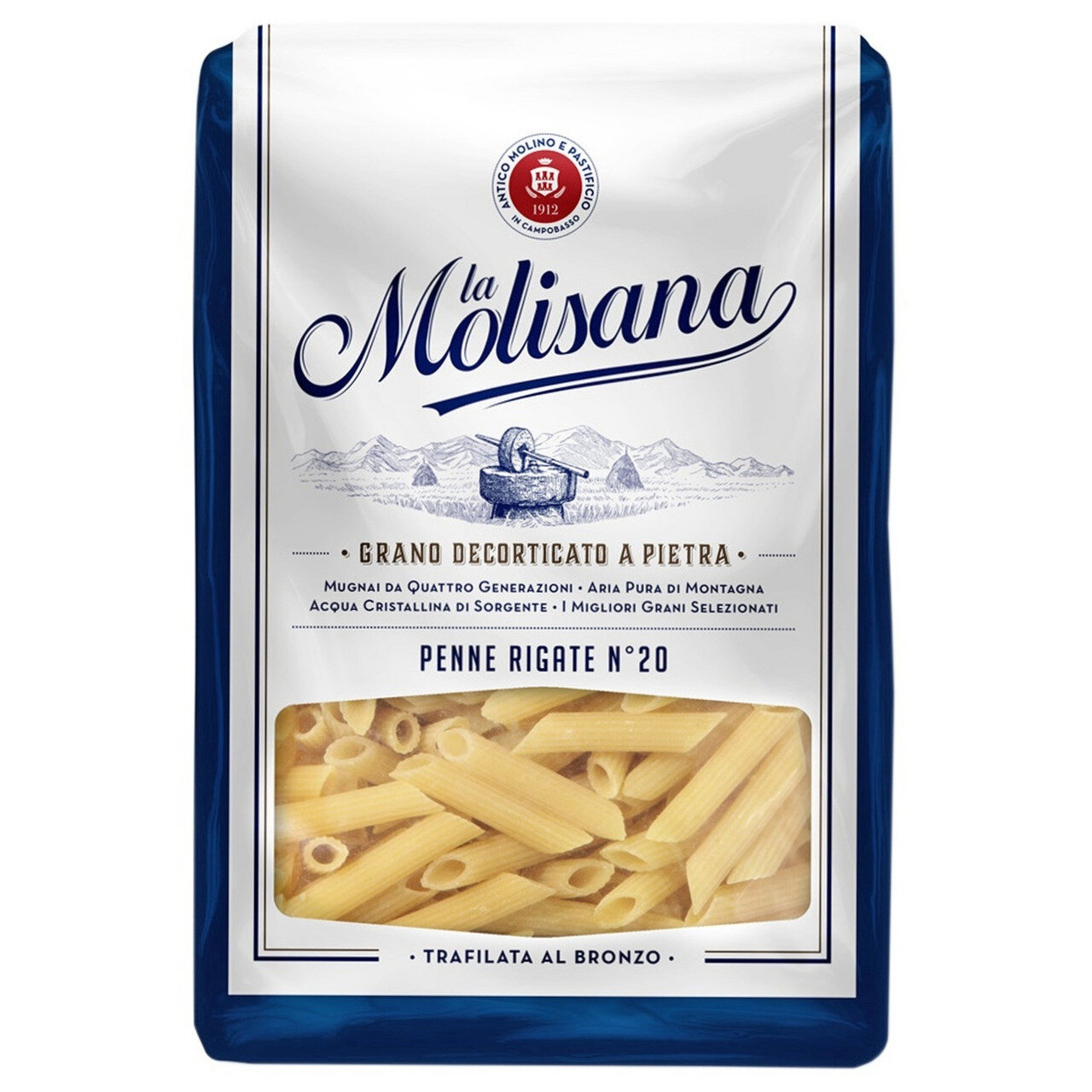 Макароны Пенне La Molisana №20 (Ла Молисана), перья рифленые, 500 гр.