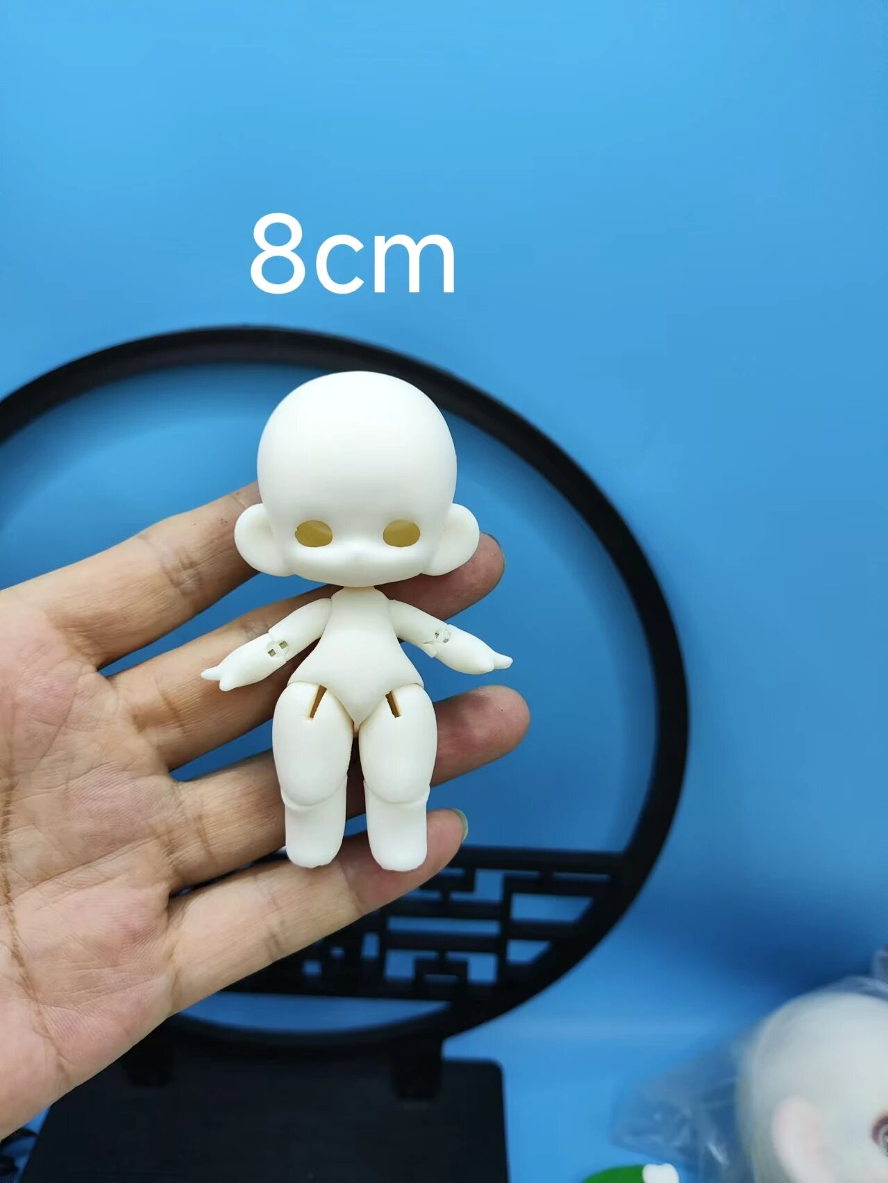 BJD кукла 13 см смола коричневая Белый, белый