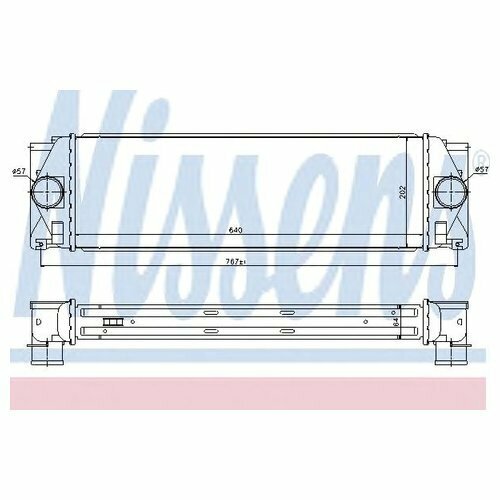 Интеркулер Nissens 96628 для Mercedes SPRINTER 906; VW CRAFTER 3035 2E, CRAFTER 3050 2E,