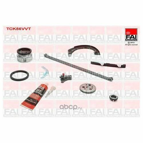 Комплект цепи ГРМ (с фазорегулятором) Fai TCK56VVT