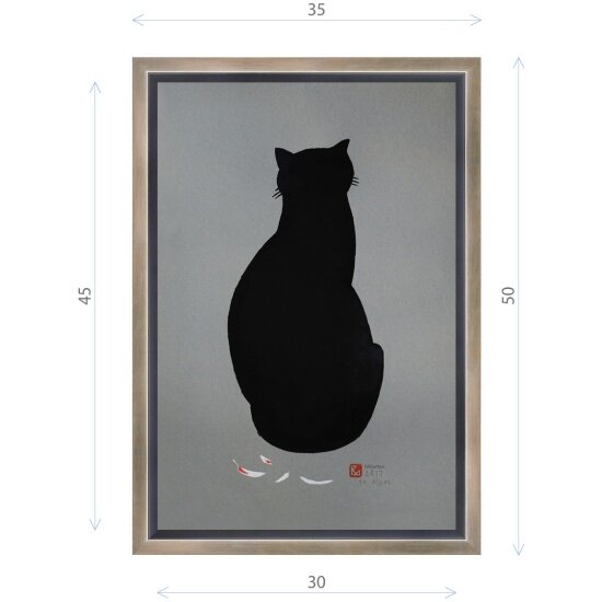 Картина Декор Депо Константина Малютина Смерть попугая Матовый холст в раме 50х35 см