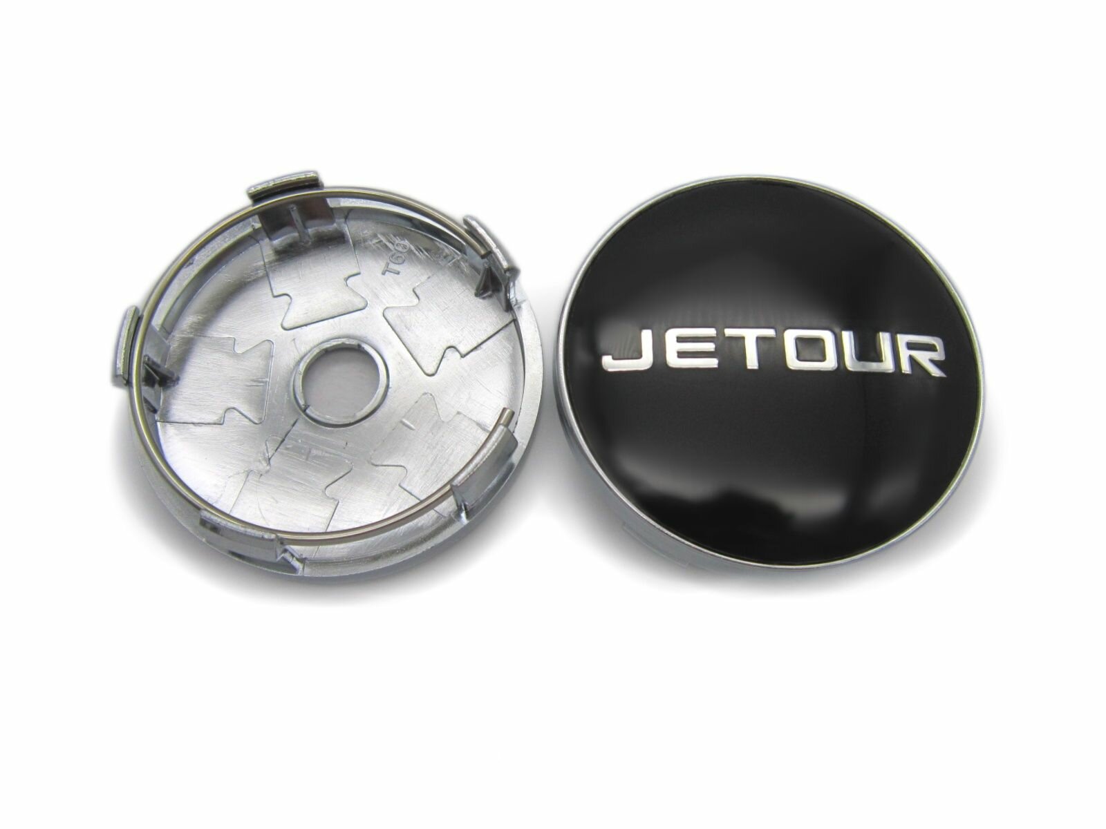 Колпачок, заглушка на литый диск Jetour black 60/56 мм, 1 шт.