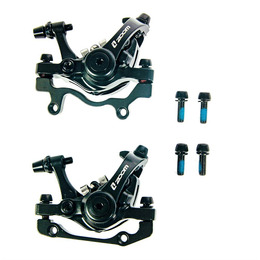 Тормоз ZOOM DB-680 дисковый механический, комплект пер/зад, ротор 160мм, IS.