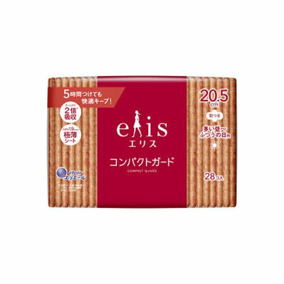 DAIO Тонкие гигиенические прокладки "Elis Compact Guard Normal" с увеличенной клеевой поверхностью 20,5 см 28 шт