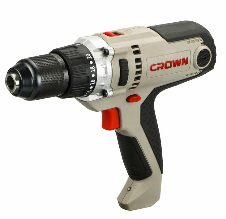 Дрель-шуруповерт сетевая CROWN CT10152, 420 Вт