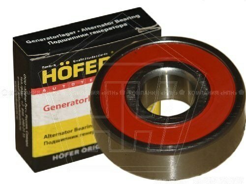 Подшипник генератора ваз 2101-08, 1111 малый hofer (6201/180201) hf 300 011