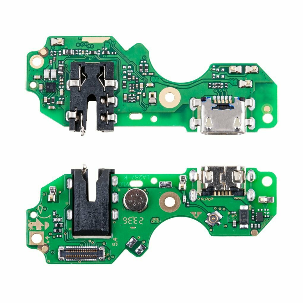 Шлейф для смартфона Infinix Smart 6/6 HD плата на системный разъем/разъем гарнитуры/микрофон - Премиум