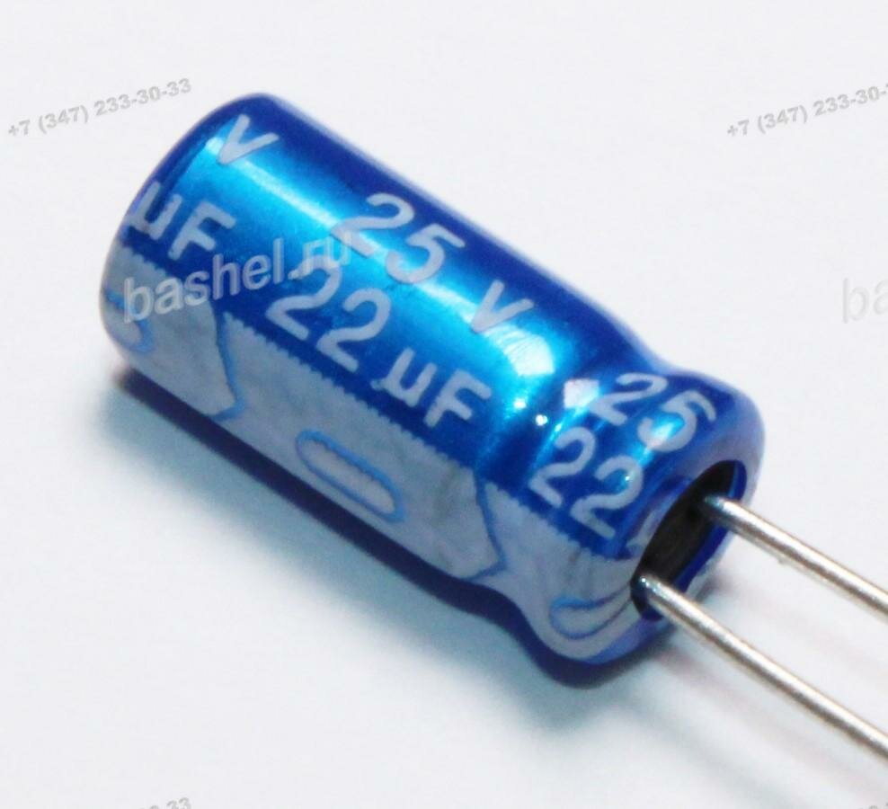 ECAP 22 мкФ / 25В (5х11) JRB 105°C (5000ч.), Конденсатор электролитический, JB, low imp.