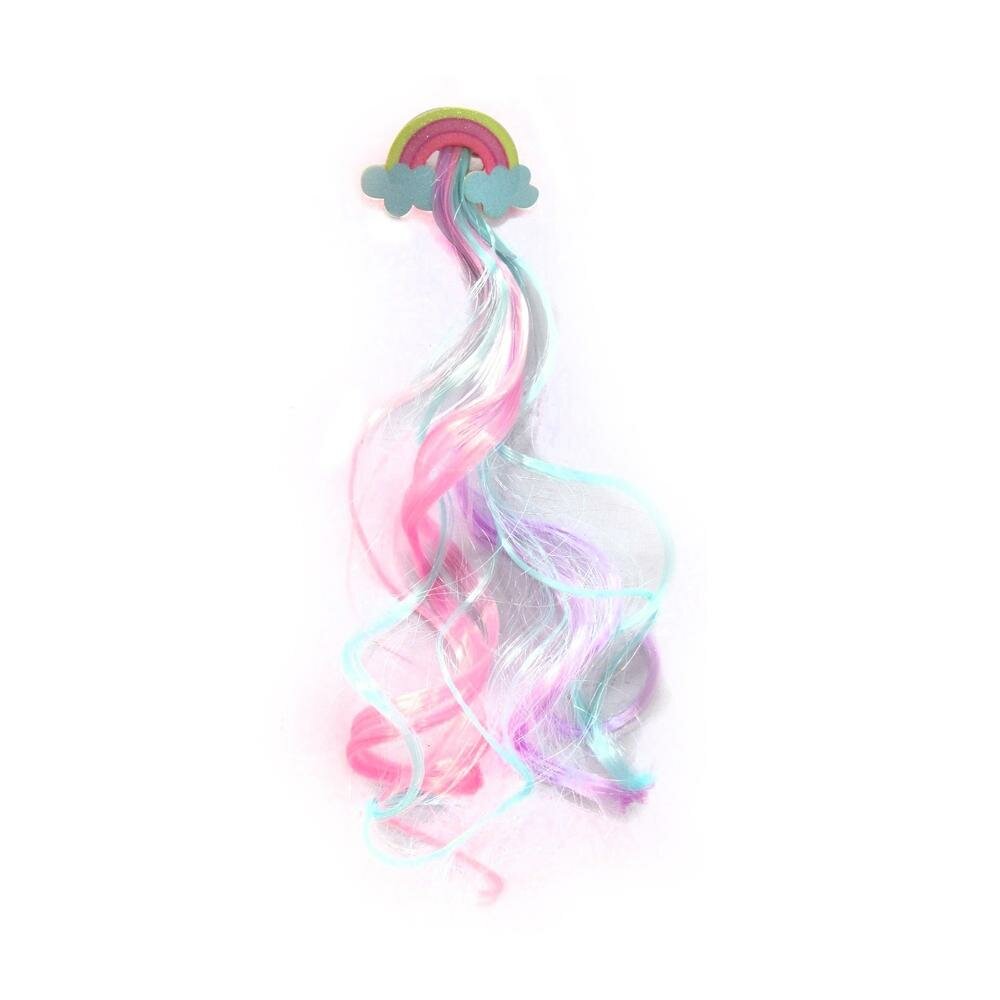 Косичка на резинке Веселуха Радуга, Макаронс, длина - 40 см, для детей старше 3 лет