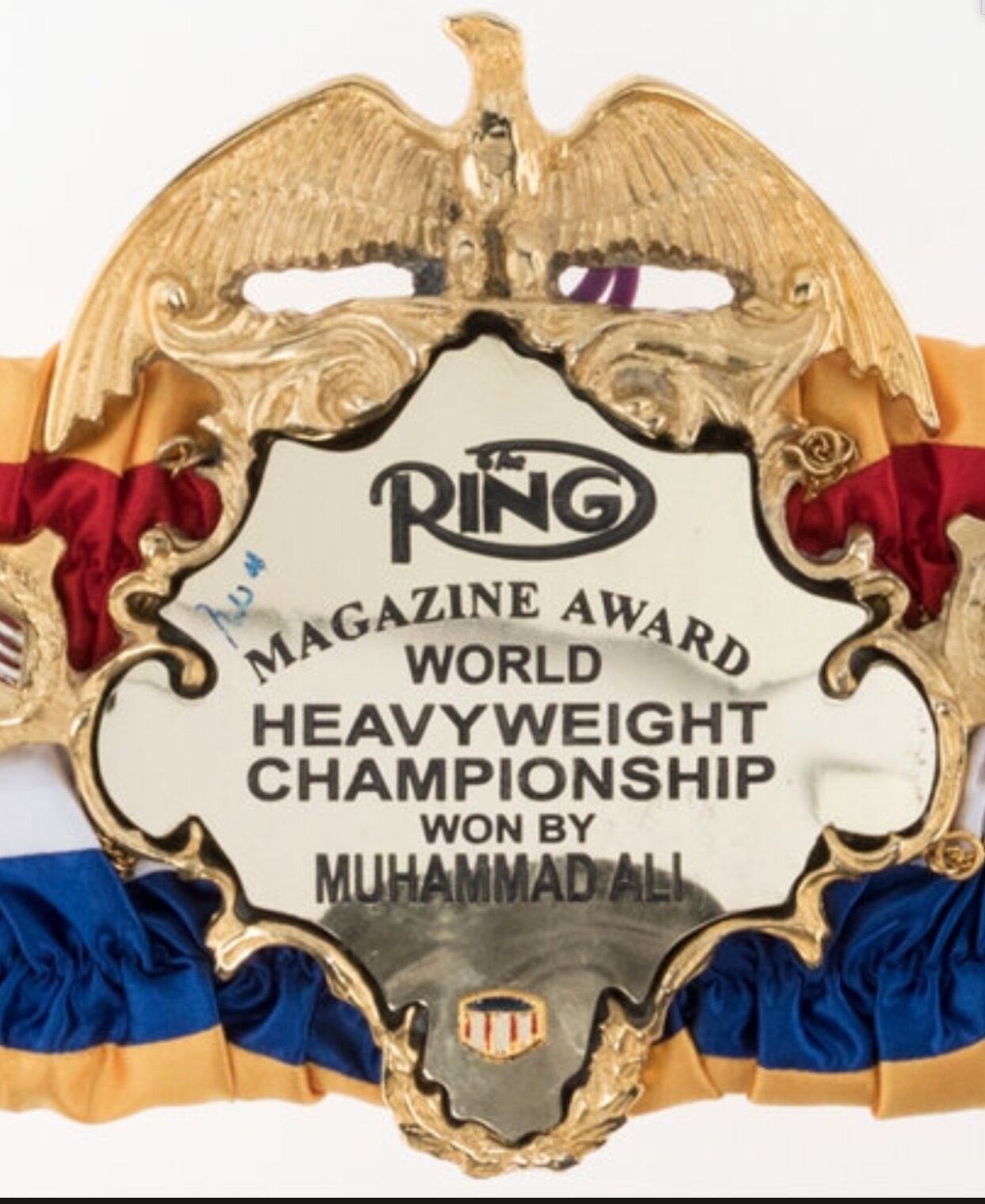Пояс чемпионский, с автографом, Мухаммед Али
