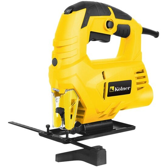 Kolner Лобзик 650 Вт, 65мм, KJS 650V, ход 18 мм, ругулировка об. 0-3000ход/мин, БЗП патрон, 65/6 мм, сталь. основание, кабель 2м, (ключ, полотно, упор)